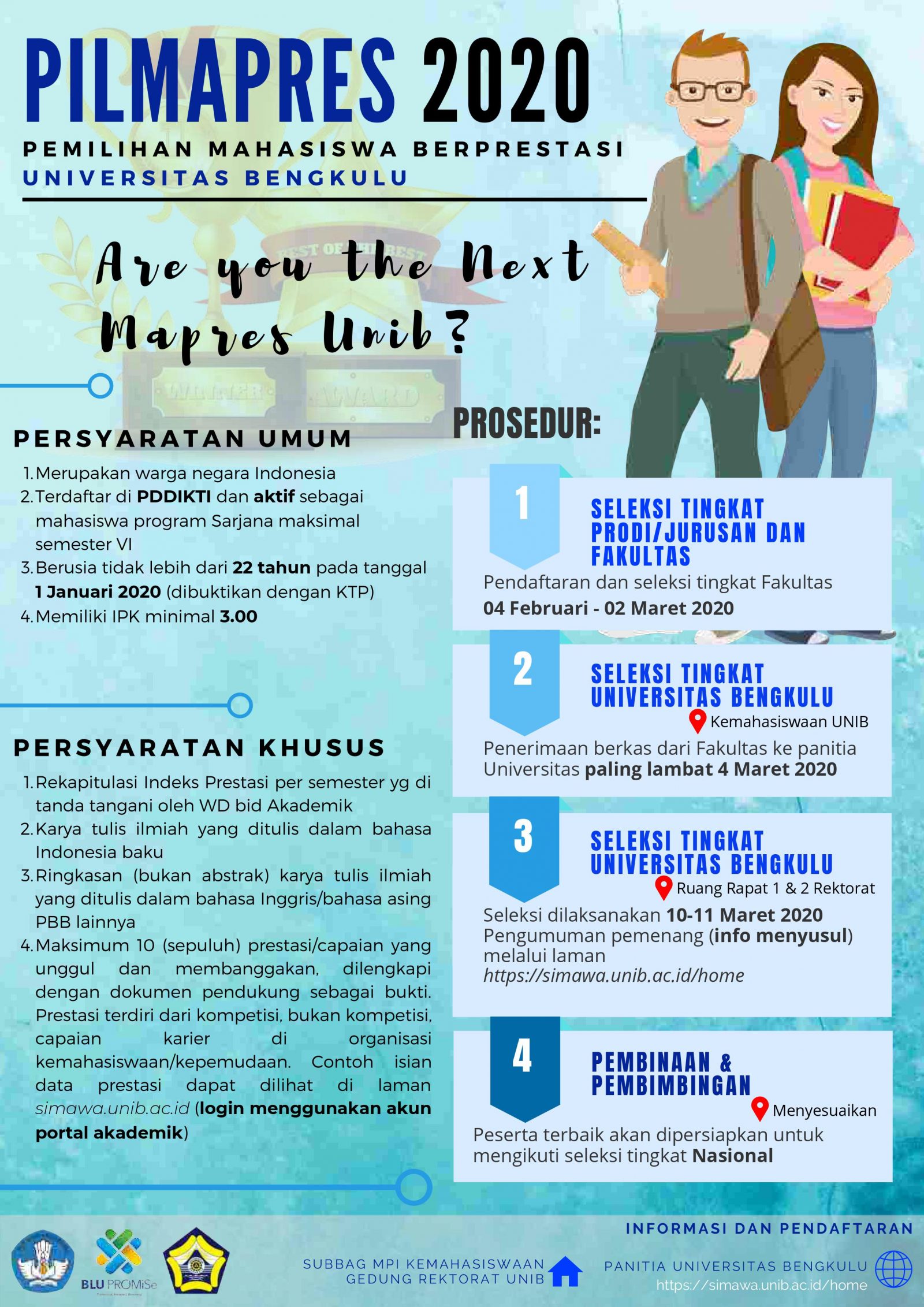 Pemilihan Mahasiswa Berprestasi (PILMAPRES) Universitas Bengkulu Tahun ...