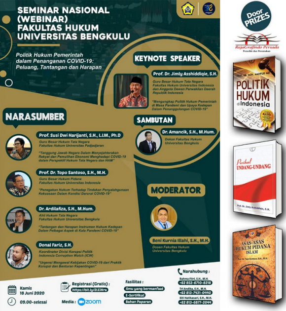 WEBINAR NASIONAL FAKULTAS HUKUM UNIVERSITAS BENGKULU | UNIVERSITAS BENGKULU