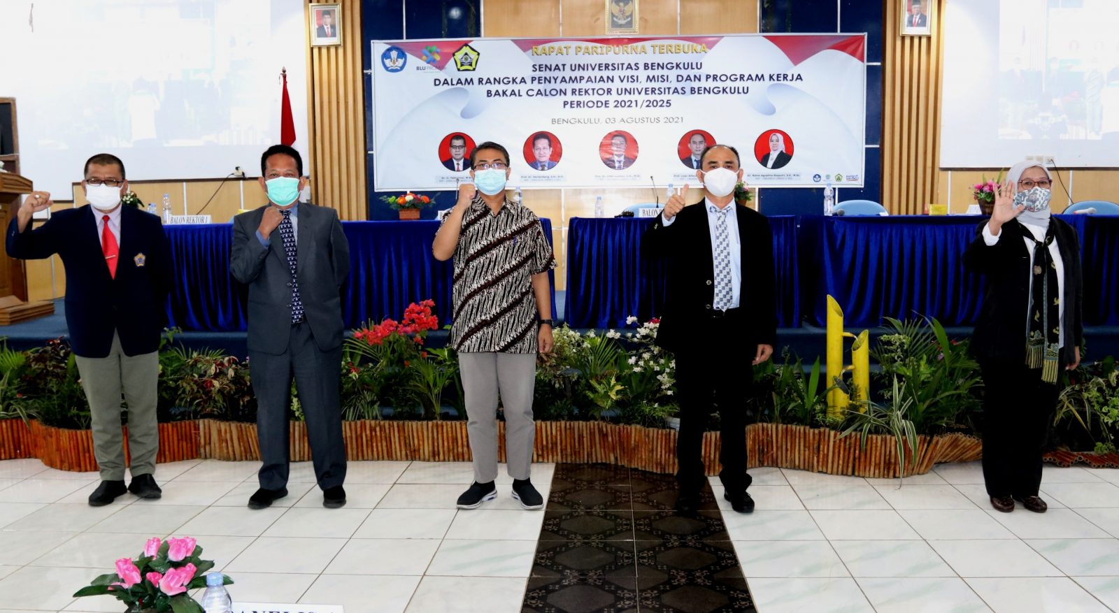 5 Bakal Calon Rektor UNIB 2021-2025 Paparkan Visi Misi dan Program ...