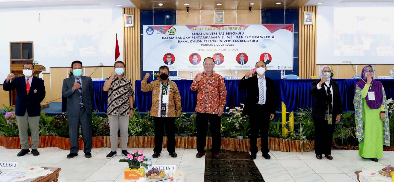 5 Bakal Calon Rektor UNIB 2021-2025 Paparkan Visi Misi dan Program ...