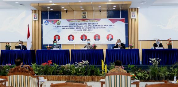 5 Bakal Calon Rektor UNIB 2021-2025 Paparkan Visi Misi dan Program ...