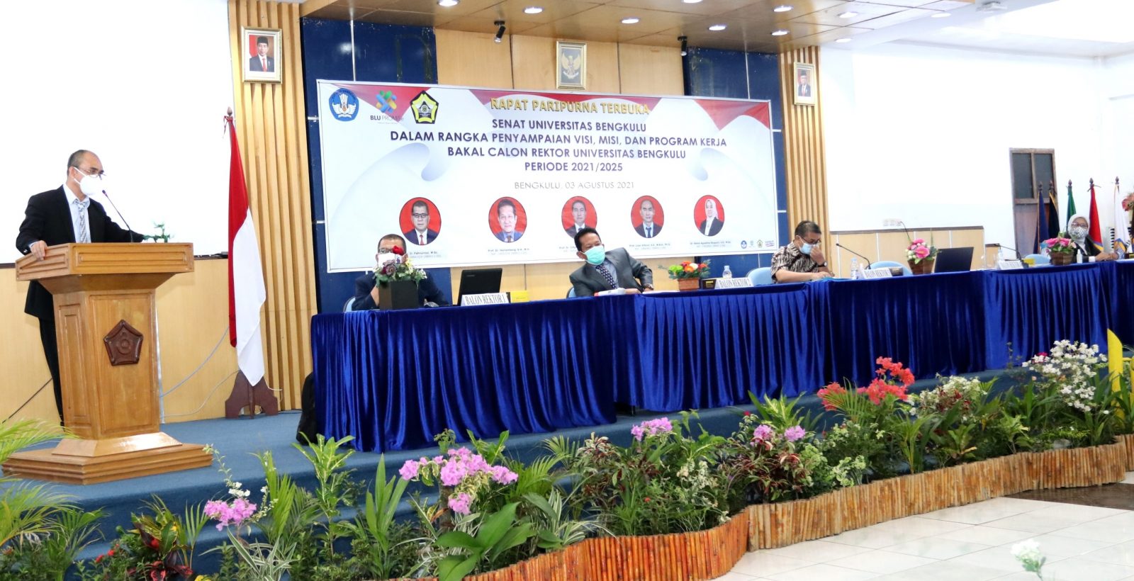 5 Bakal Calon Rektor UNIB 2021-2025 Paparkan Visi Misi dan Program ...