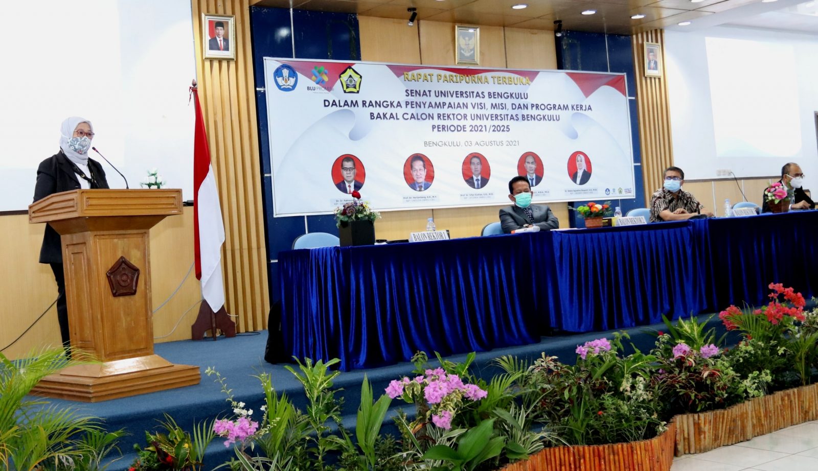 5 Bakal Calon Rektor UNIB 2021-2025 Paparkan Visi Misi dan Program ...