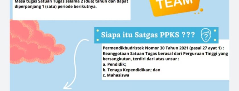 Open Recruitment! Satuan Tugas Pencegahan dan Penanganan Kekerasan Seksual (Satgas PPKS ...