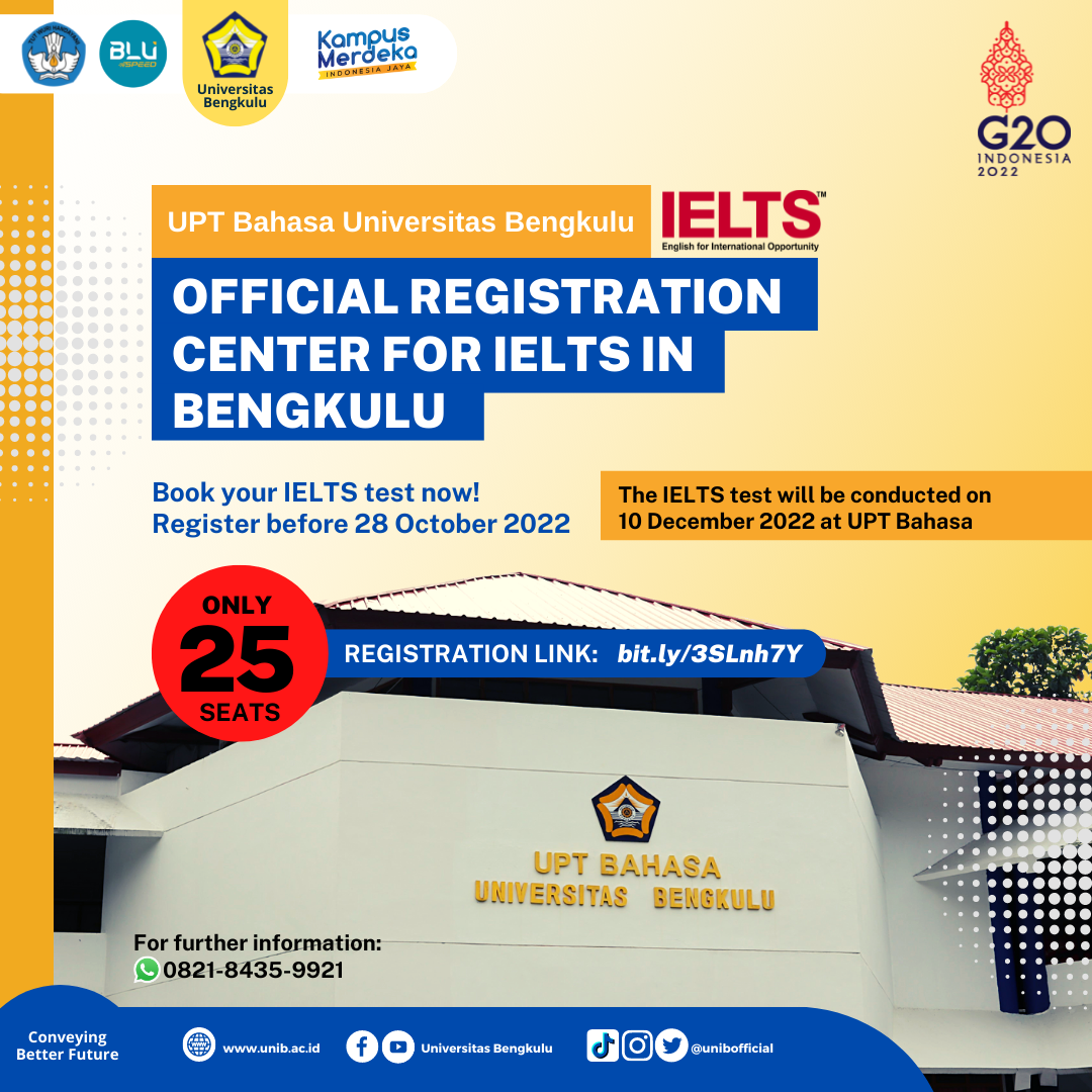 IELTS Test is Open! | UNIVERSITAS BENGKULU