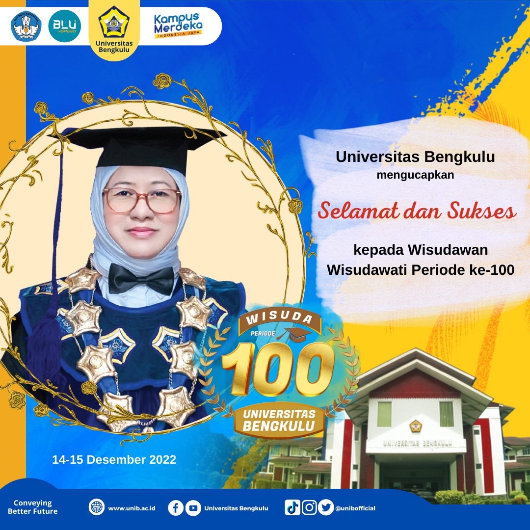 Twibone Wisuda Universitas Bengkulu Periode ke-100 | UNIVERSITAS BENGKULU