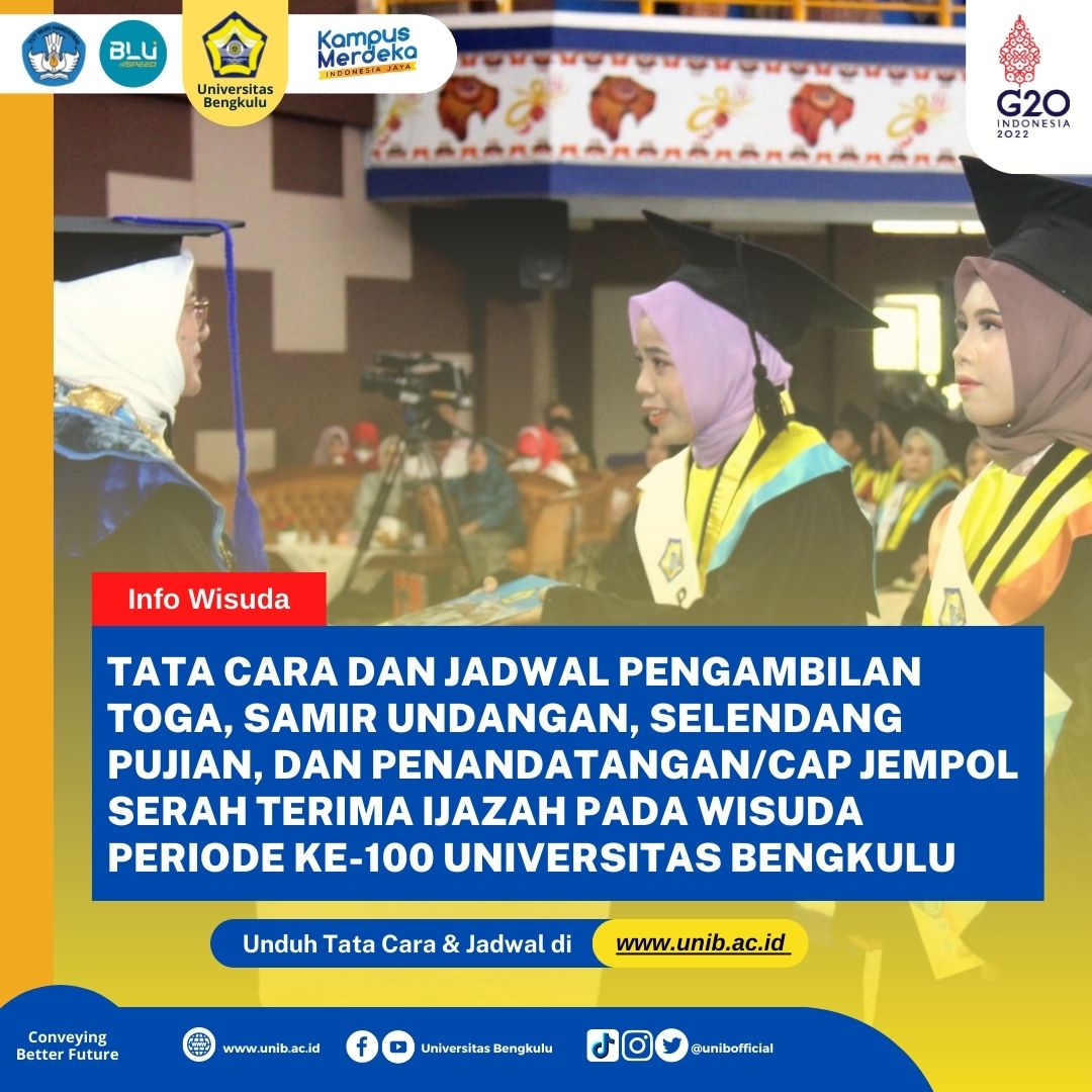 Pengumuman! Tata Cara dan Jadwal Pengambilan Toga, Samir Undangan ...