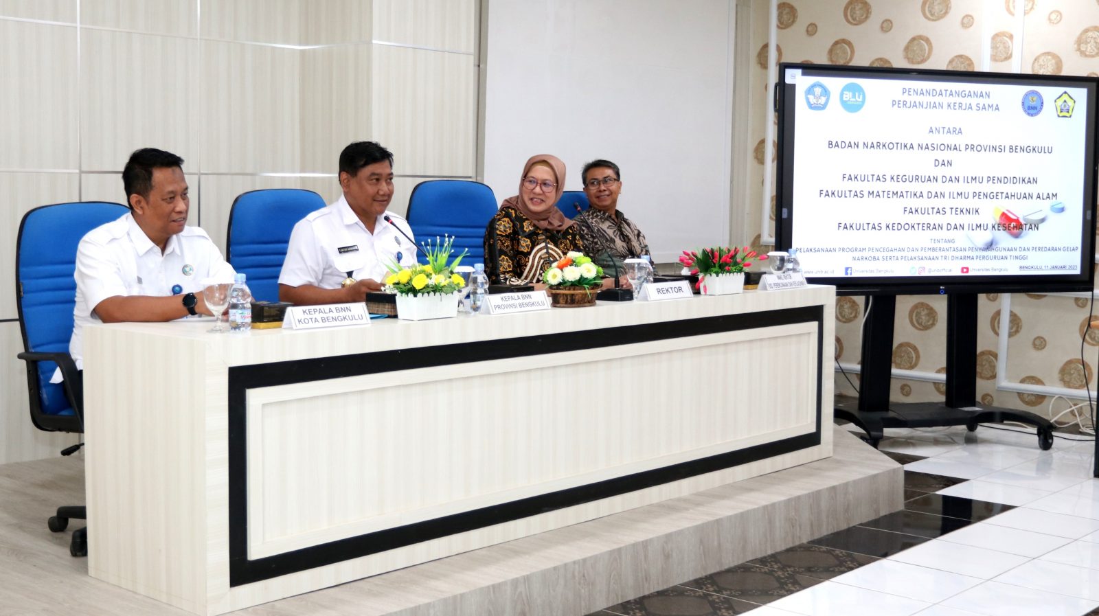 BNN Teken Perjanjian Kerjasama dengan UNIB Wujudkan Bengkulu BERSINAR | UNIVERSITAS BENGKULU