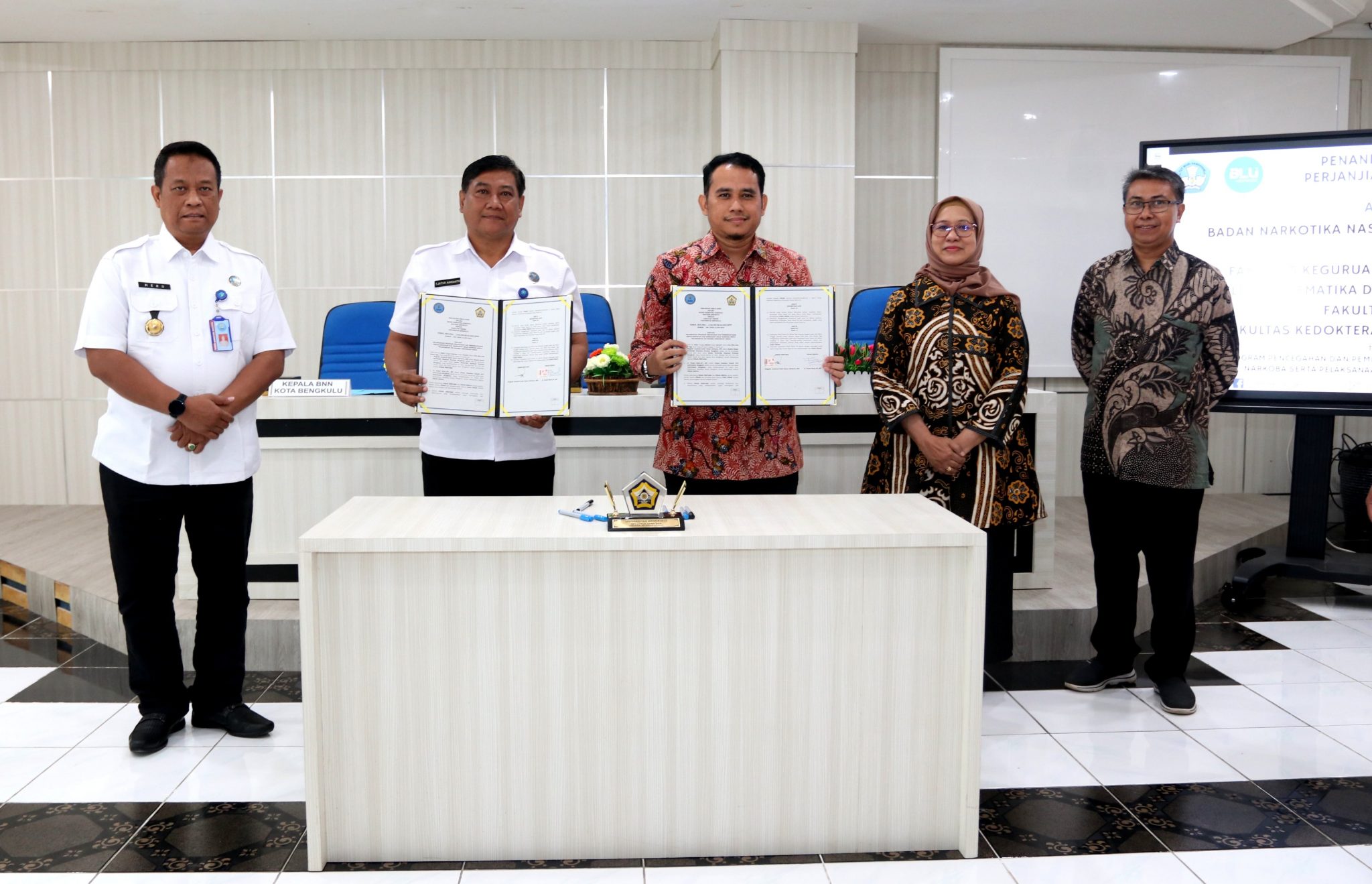 BNN Teken Perjanjian Kerjasama dengan UNIB Wujudkan Bengkulu BERSINAR | UNIVERSITAS BENGKULU