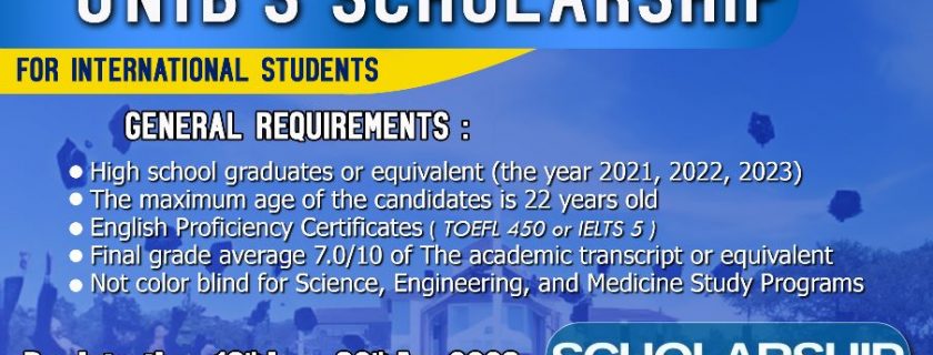 UNIB'S INTERNATIONAL SCHOLARSHIP 2023 APPLICATION IS NOW OPEN ...
