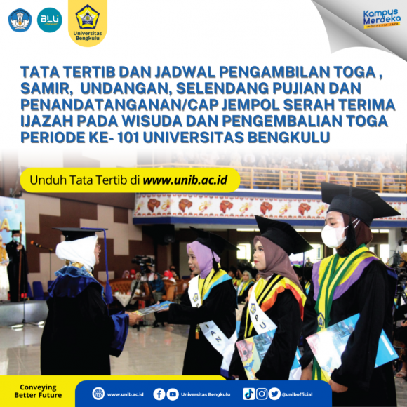 TATA TERTIB DAN JADWAL PENGAMBILAN TOGA , SAMIR, UNDANGAN, SELENDANG ...
