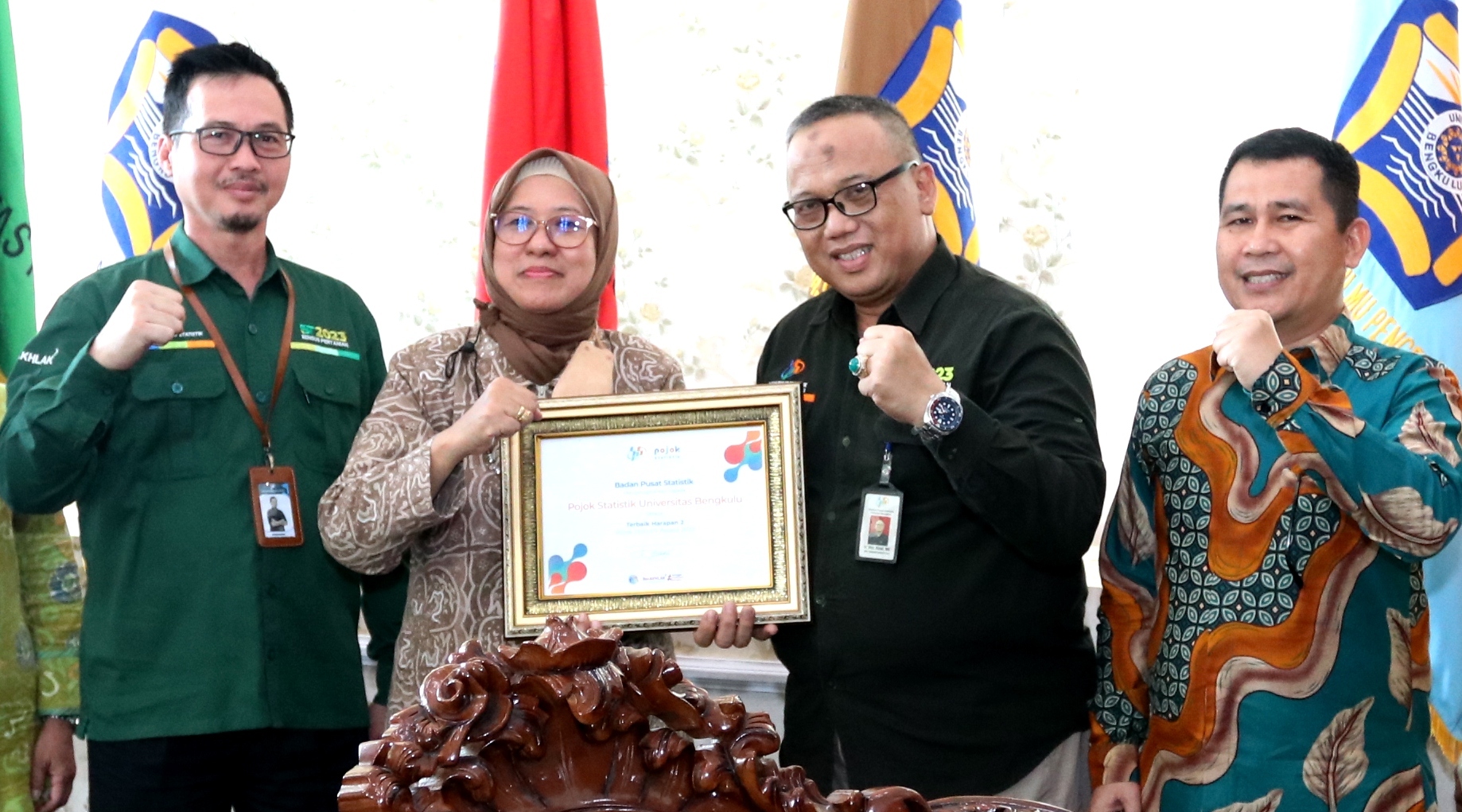 Pojok Statistik UNIB Raih National Award Tahun 2022 | UNIVERSITAS BENGKULU