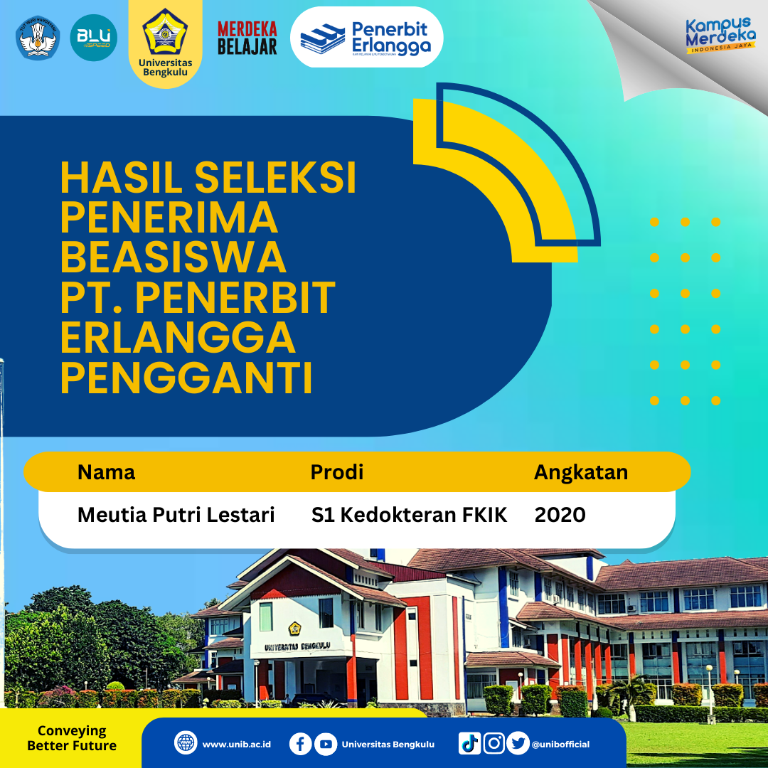 Hasil Seleksi Penerima Beasiswa PT. Penerbit Erlangga Pengganti ...