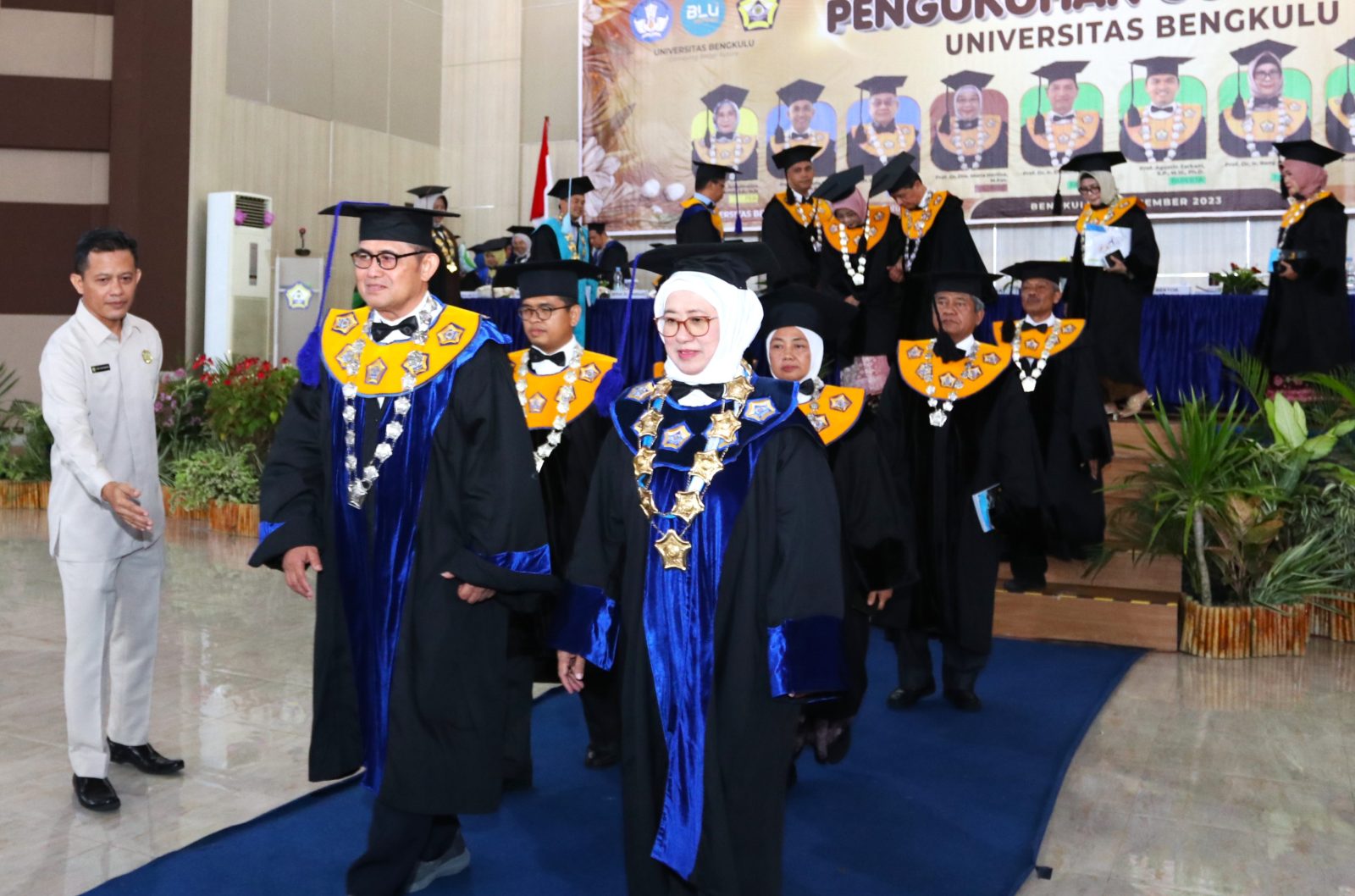 10 Guru Besar Dikukuhkan, Rektor : UNIB Semakin Cemerlang | UNIVERSITAS ...