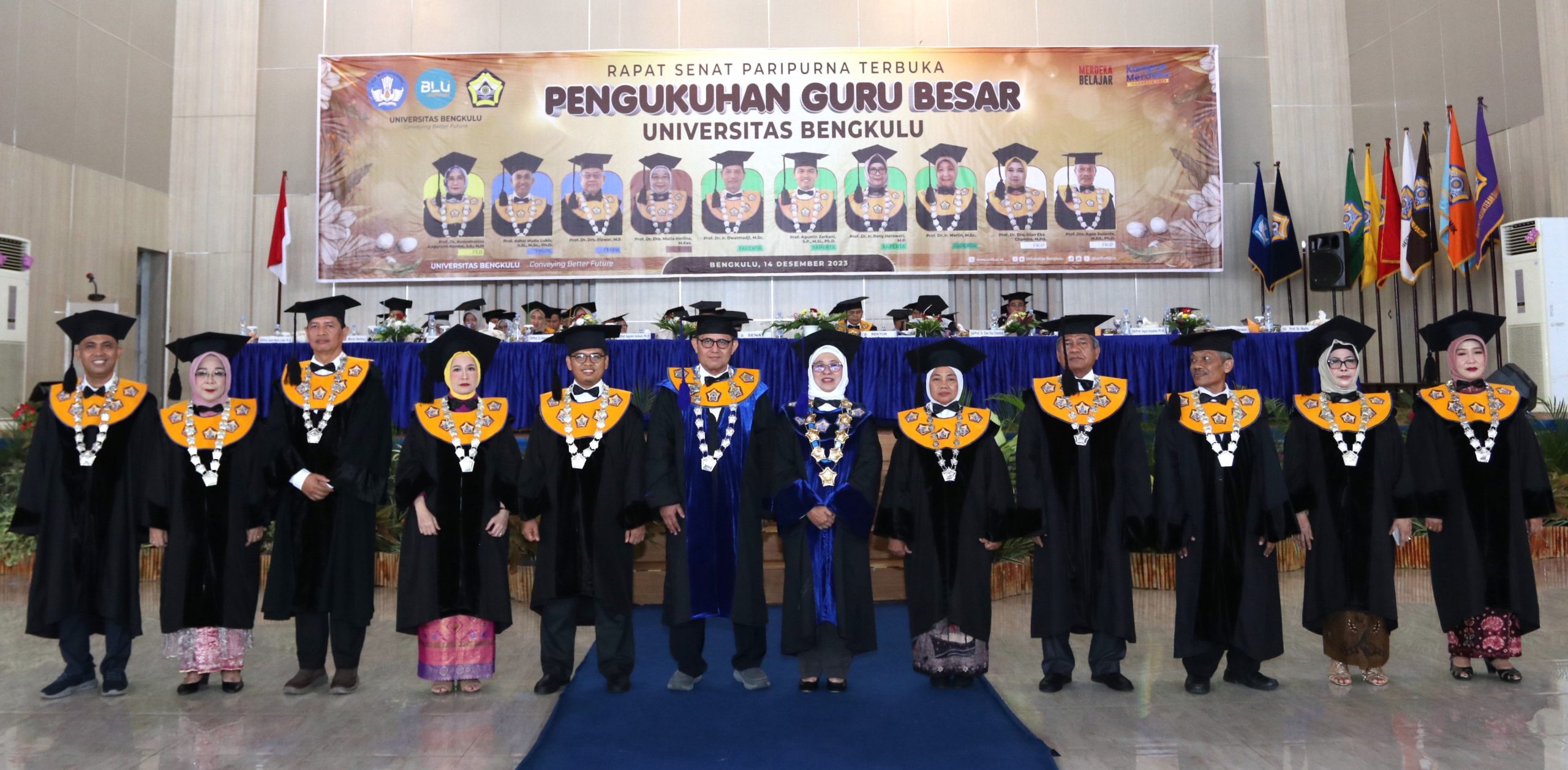 UNIB Tambah 10 Guru Besar, Dikukuhkan Serentak Oleh Rektor ...