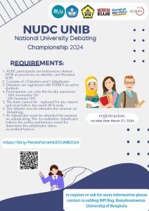 National University Debating Championship (NUDC) Universitas Bengkulu 2024 | UNIVERSITAS BENGKULU