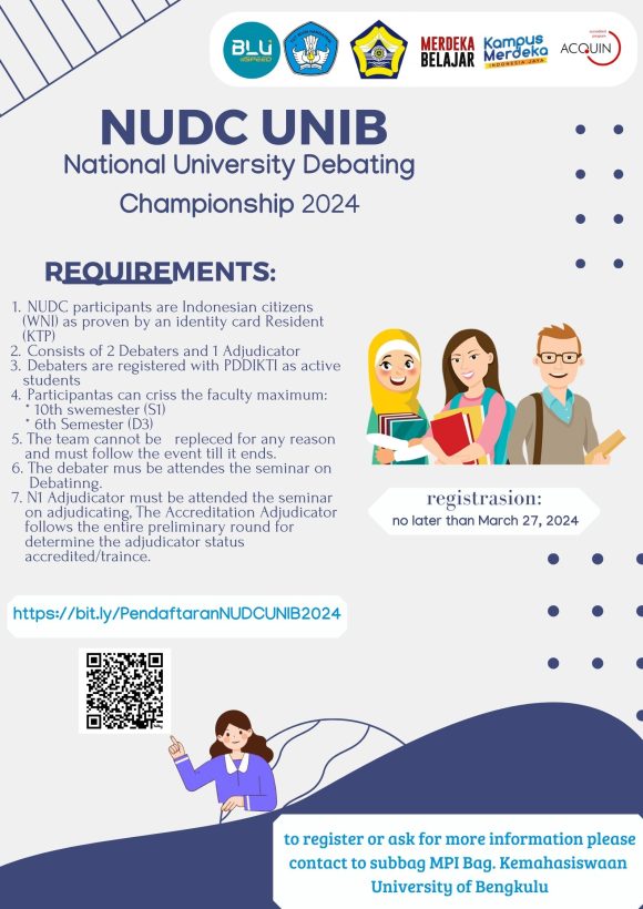 National University Debating Championship (NUDC) Universitas Bengkulu ...