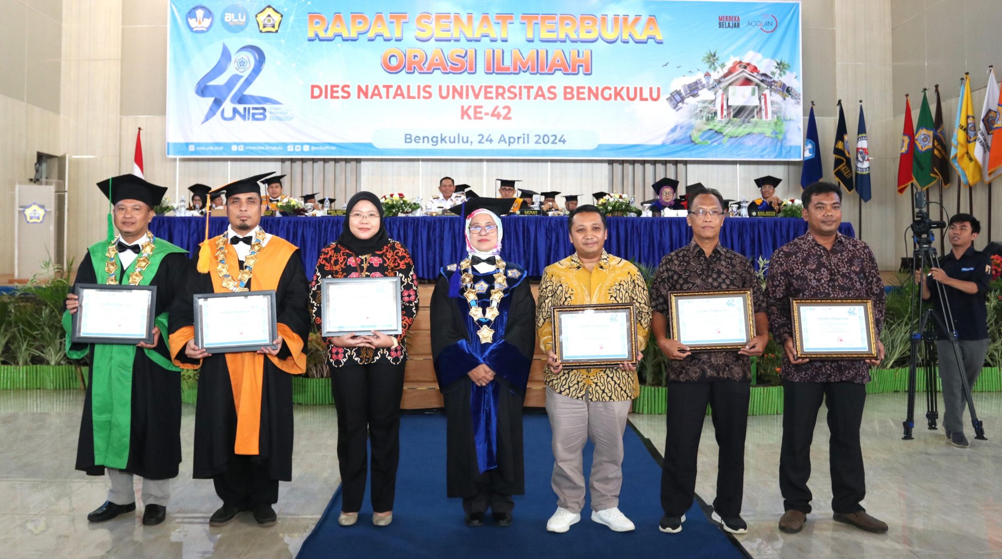 Ini Peraih Rektor Award 2024 pada Puncak Dies Natalis Unib Ke-42 ...