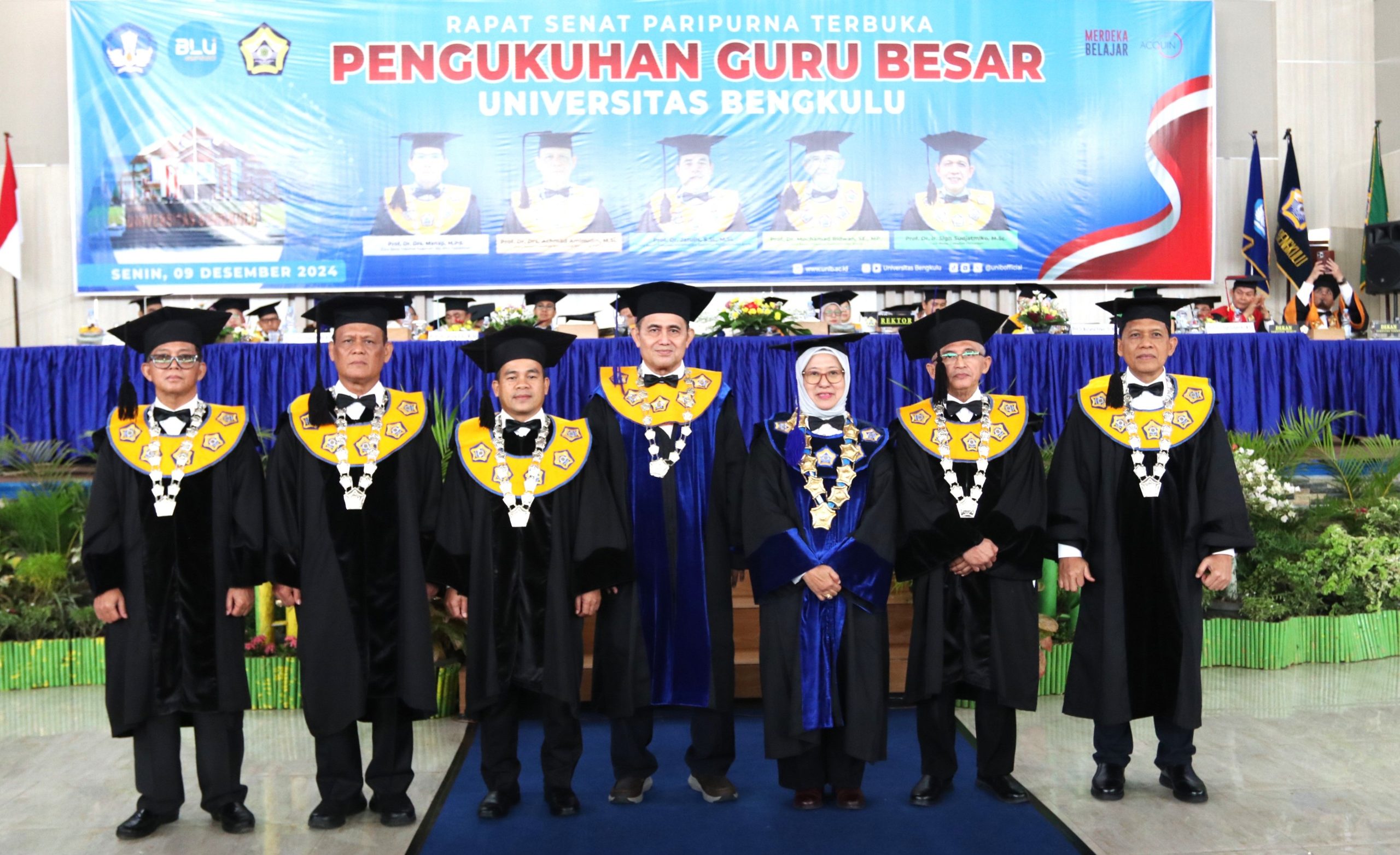 Unib Kukuhkan 5 Guru Besar Baru, Perkuat Reputasi Akademik Jelang Akhir ...